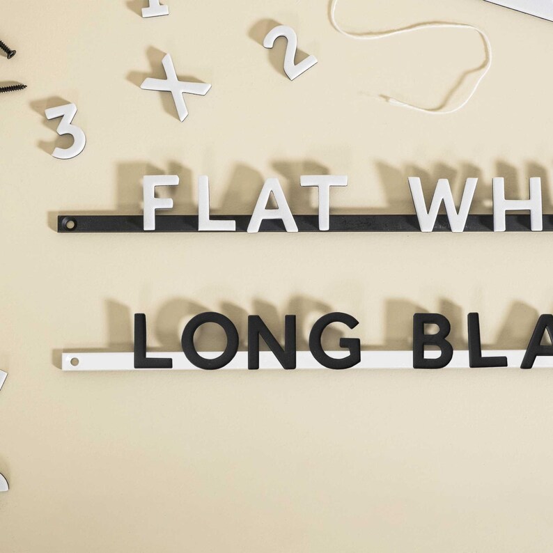 Magnetic Letter Menu Board, Large Magnetic Letters Display Board, Wall ...