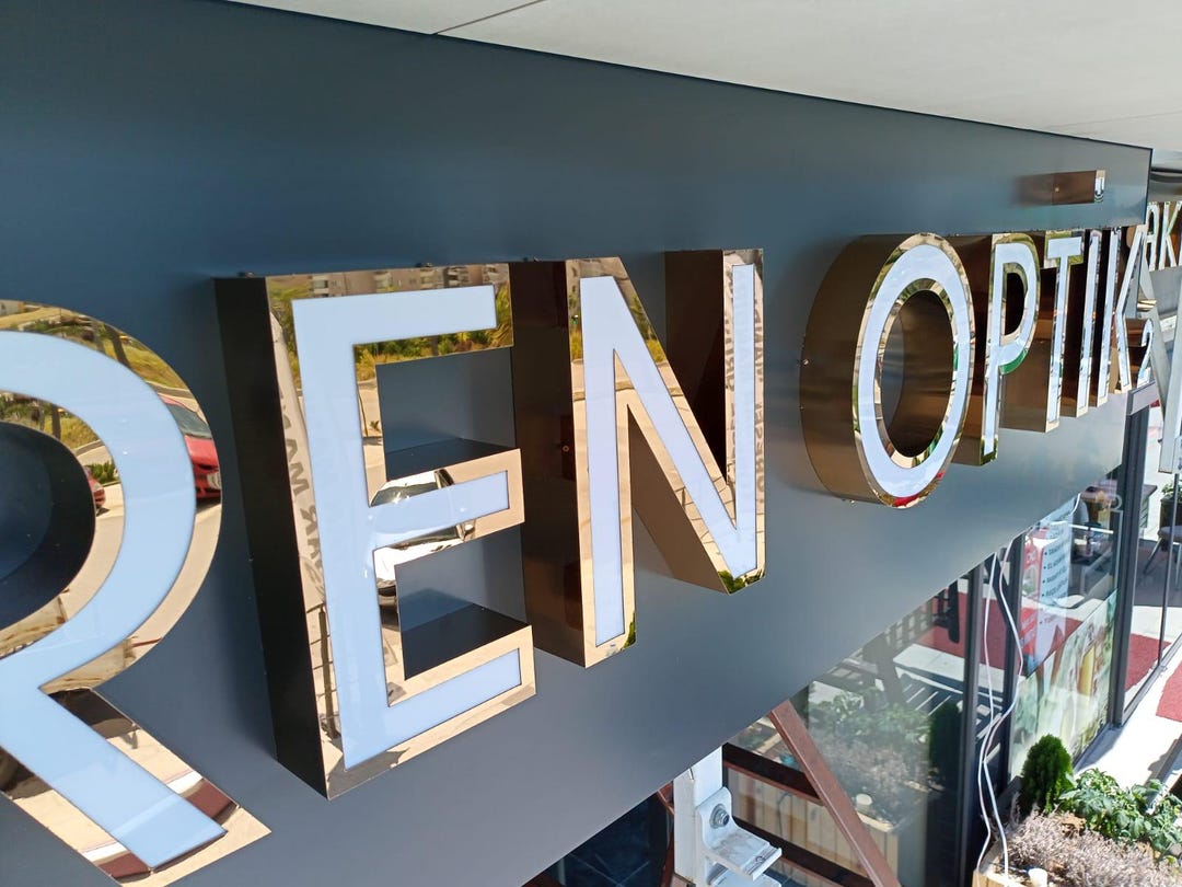 Custom 3D Non-illuminated Stainless Steel and Acrylic Sign ...