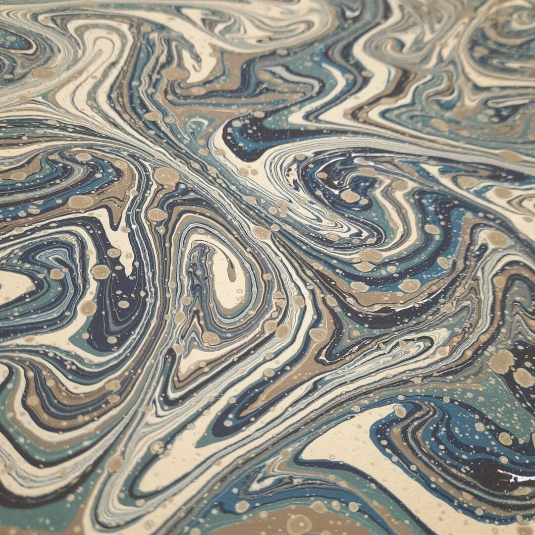 Marbled Paper, Bookbinding Paper, Decor Paper, Scrapbooking Paper ...