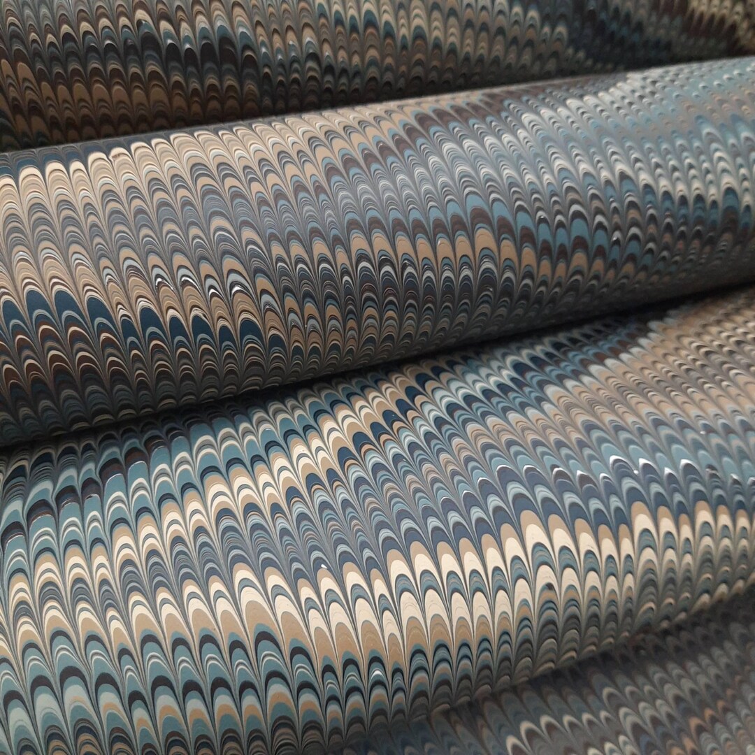 Marbled Paper, Bookbinding Paper, Decor Paper, Scrapbooking Paper ...