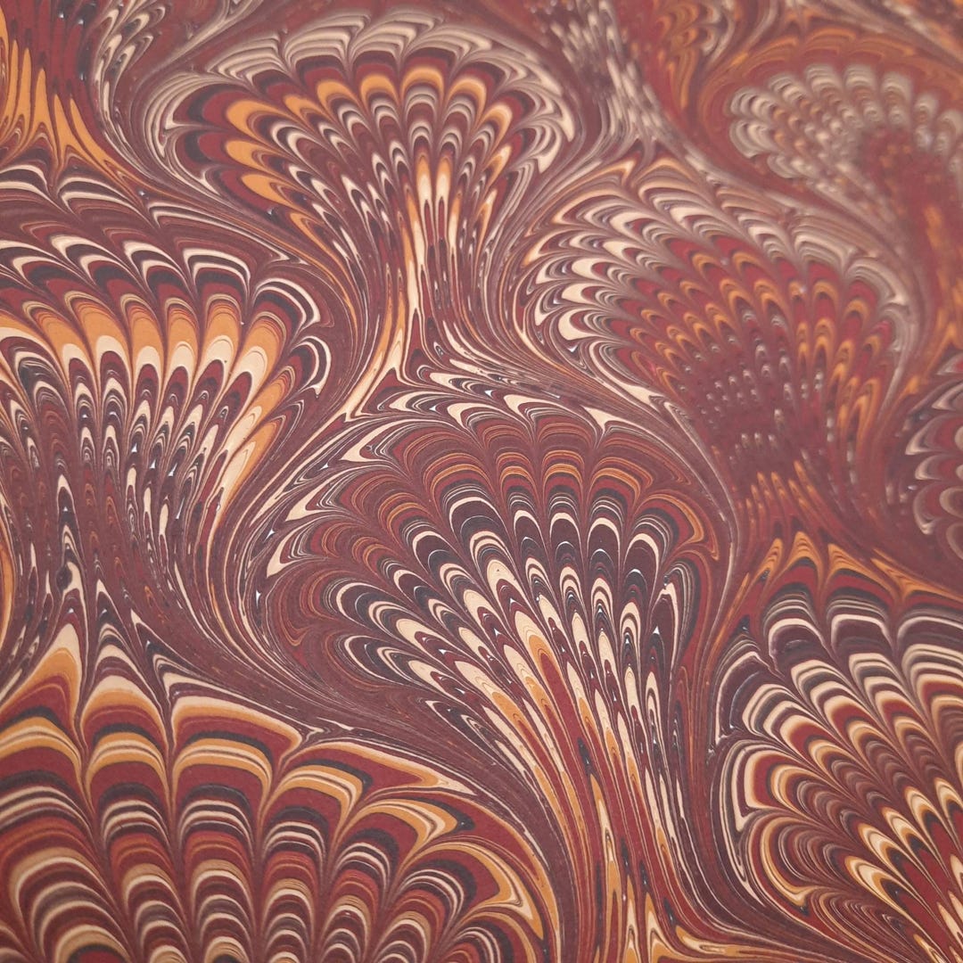 Marbled Paper, Bookbinding Paper, Decor Paper, Scrapbooking Paper ...