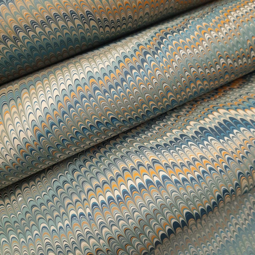 Marbled Paper, Bookbinding Paper, Decor Paper, Scrapbooking Paper ...