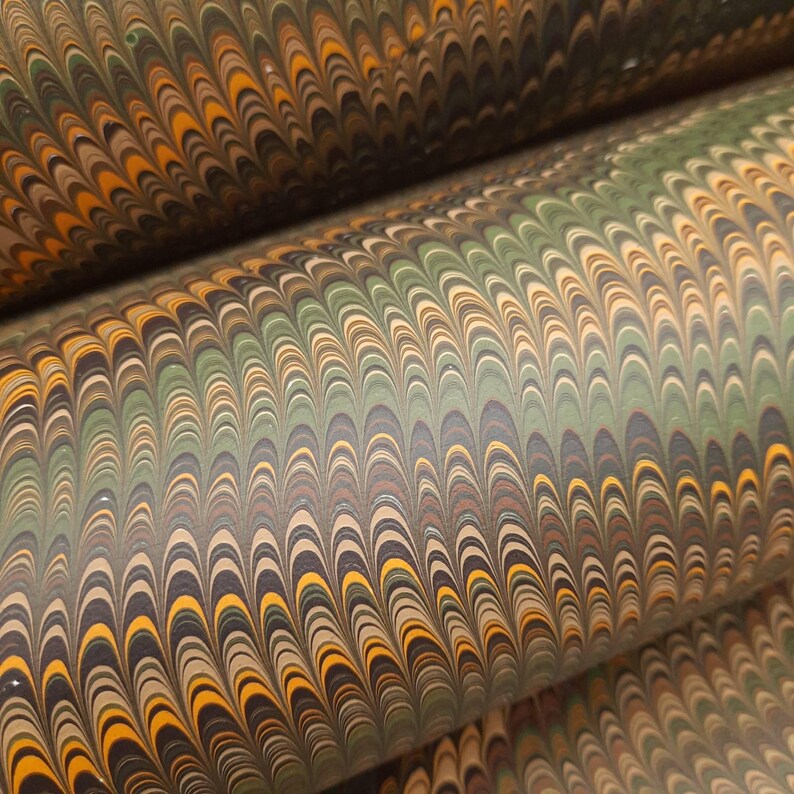 Marbled Paper, Bookbinding Paper, Decor Paper, Scrapbooking Paper ...