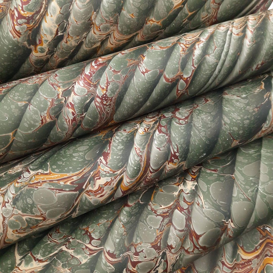 Marbled Paper, Bookbinding Paper, Decor Paper, Scrapbooking Paper ...