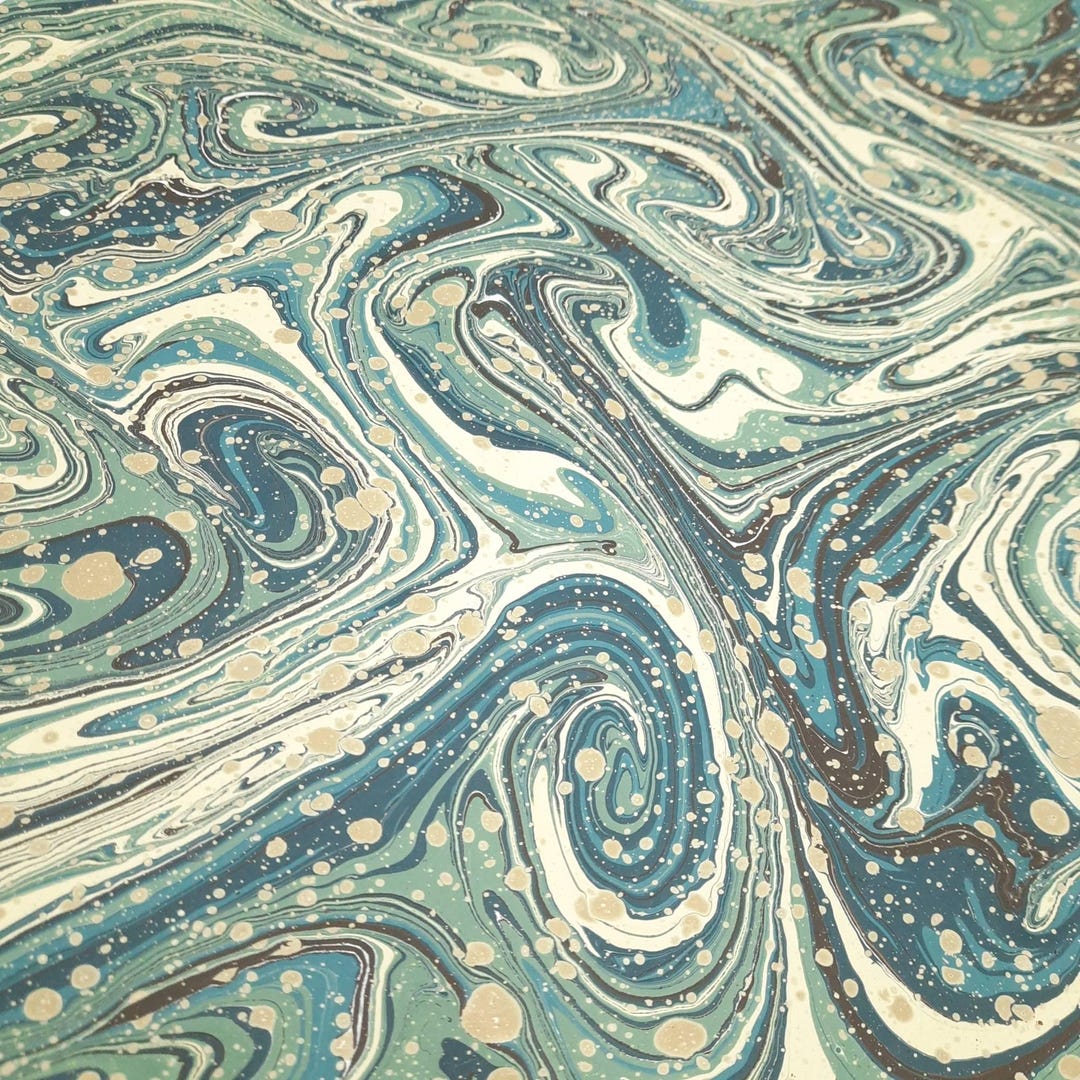 Marbled Paper, Bookbinding Paper, Decor Paper, Scrapbooking Paper ...