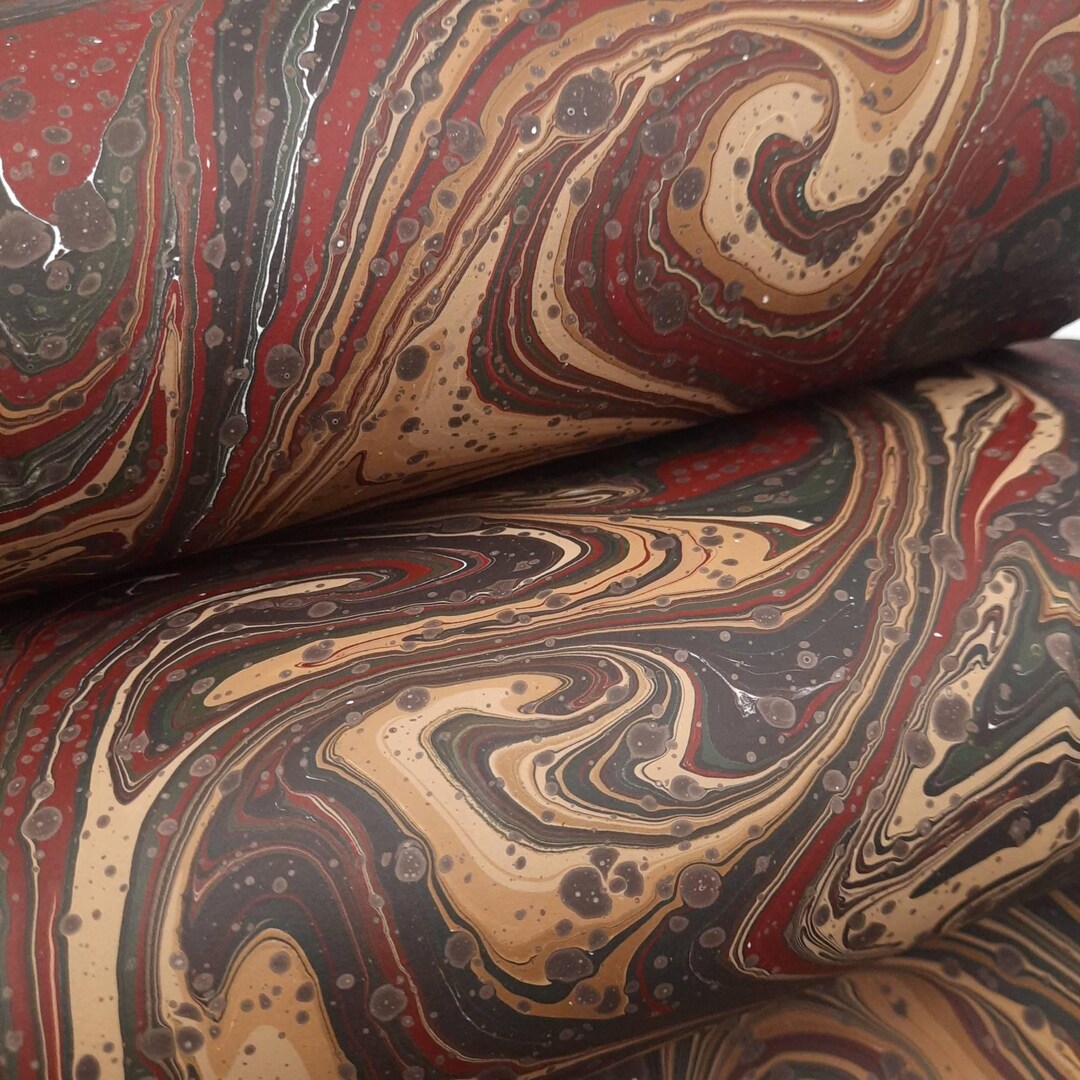 Marbled Paper, Bookbinding Paper, Decor Paper, Scrapbooking Paper ...