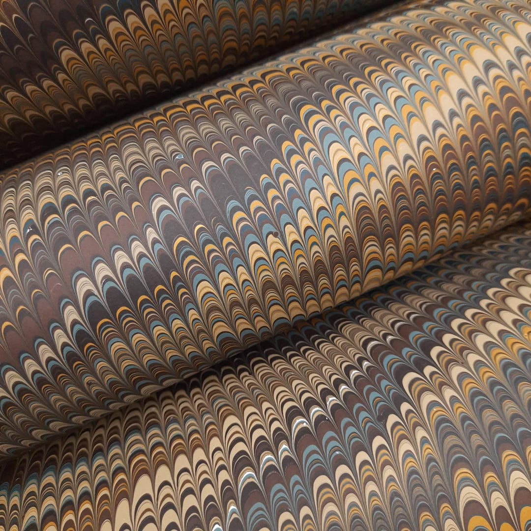 Marbled Paper, Bookbinding Paper, Decor Paper, Scrapbooking Paper ...