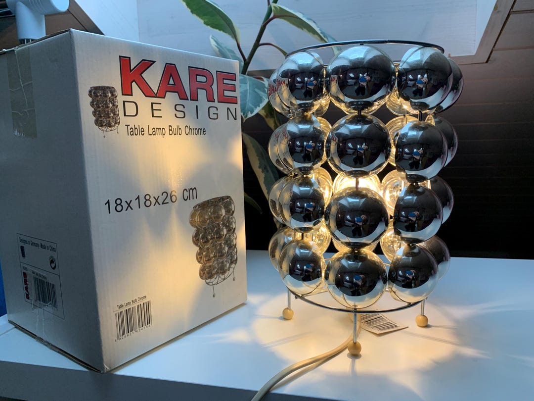 Kare Design Germany Table Lamp 1980 Table Lamp Bubble Chrome Space Age ...