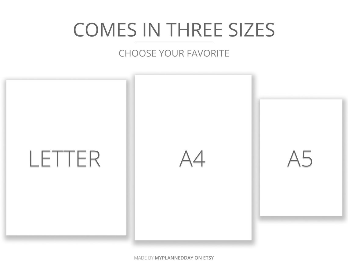 3 Styles, Grid Paper Printable, Squared Paper, Planner Inserts, A4/a5 ...