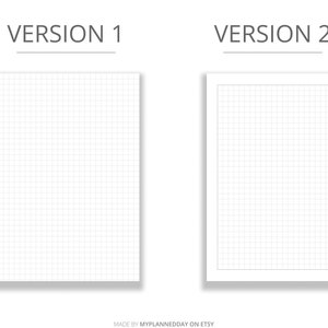 3 Styles, Grid Paper Printable, Squared Paper, Planner Inserts, A4/a5 ...