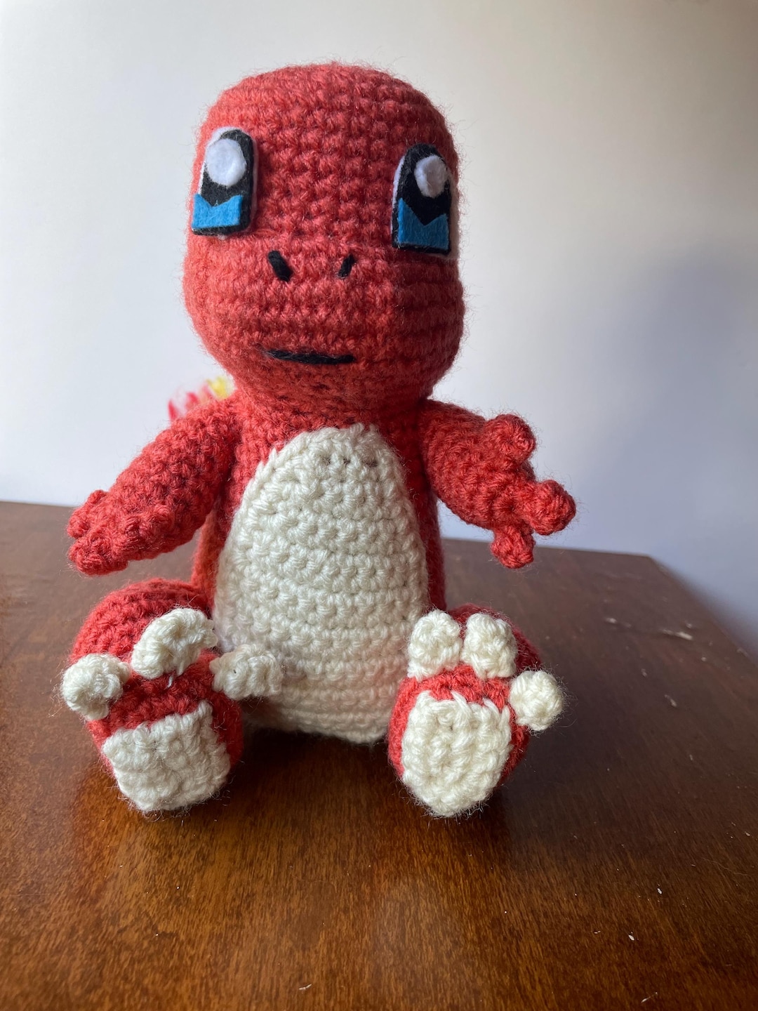 Cute Fire-breathing Dragon Plush – Handmade Orange Stuffed Animal - Etsy