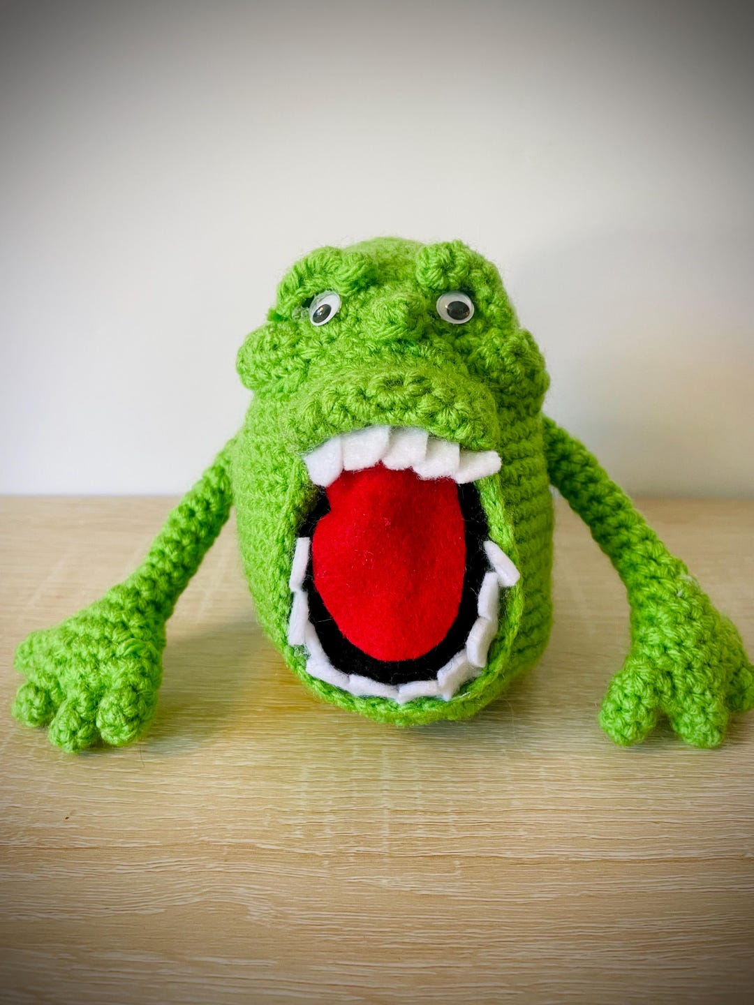 Green Ghost Plushie – Slime Monster Toy, Spooky Cute Stuffed Creature ...