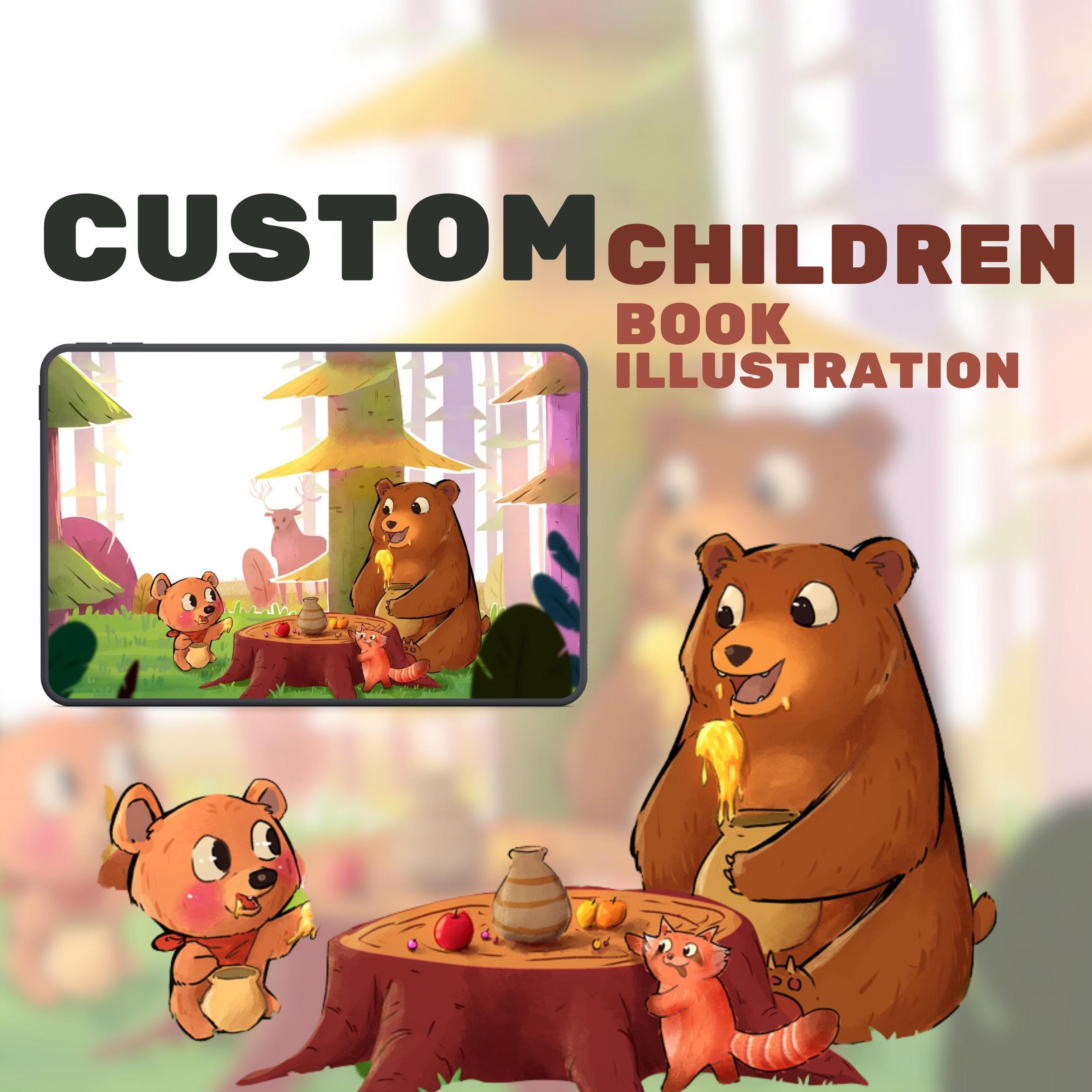 Custom Children's Book Illustration: Whimsical Kids Book Art - Etsy