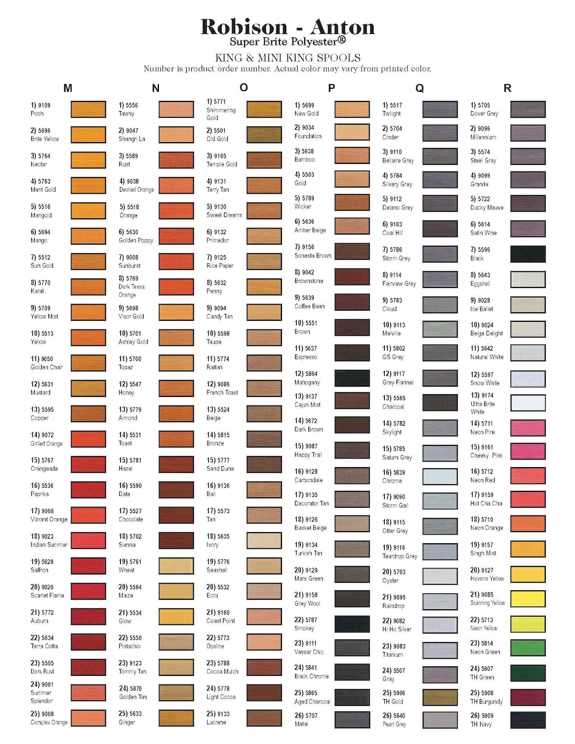 Robison-anton 40wt Super Bright Polyester Thread - 1100yds - Select ...