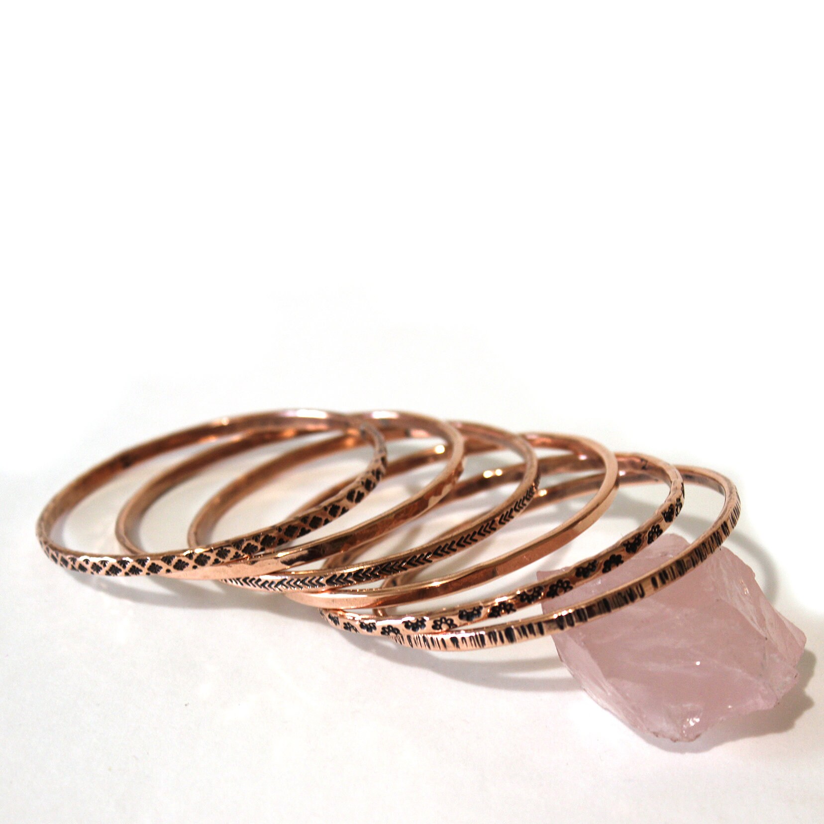 Smooth Plain Minimalist Handmade Copper Bangle Bracelet Womens | Etsy