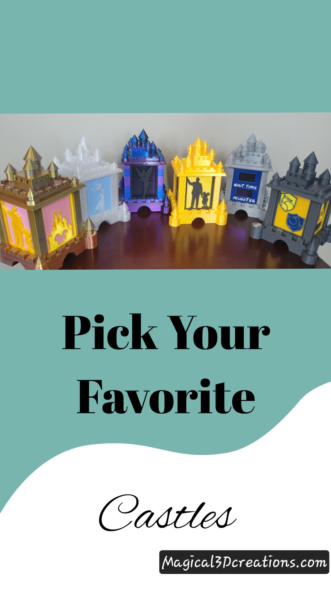 LIVE Disney Wait Times & Vacation Countdown. Magical Castle Displays ...