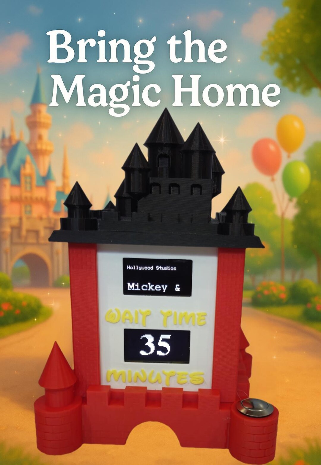 LIVE Disney Wait Times & Vacation Countdown. Magical Castle Displays ...