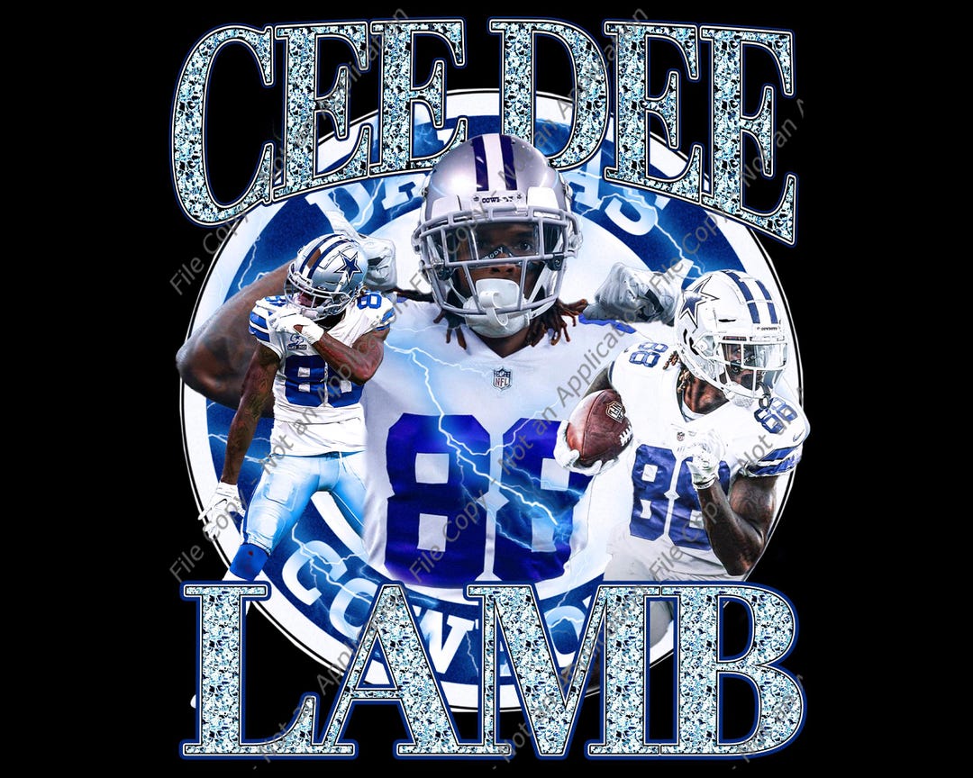 Ceedee Lamb T Shirt Design. PNG Digital 4500x5100 Px. Retro, 90s ...