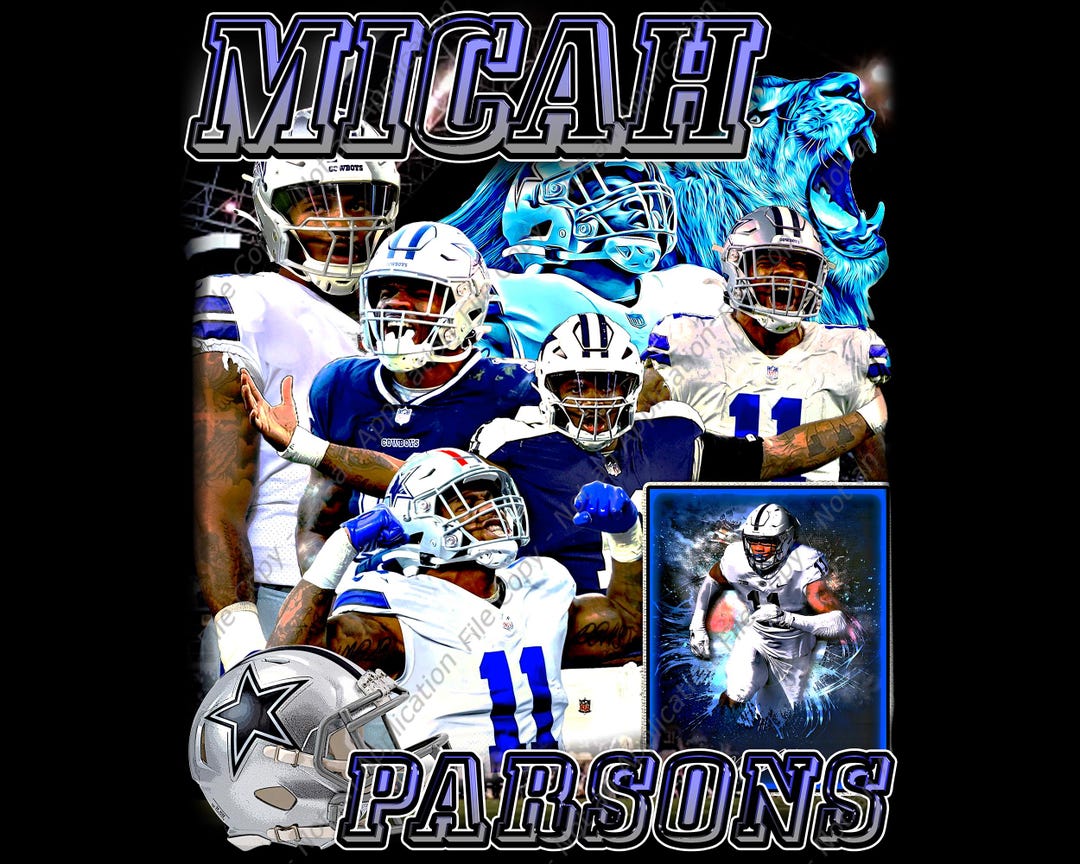 Micah Parsons , PNG Digital File, Printable T-shirt Design, 300DPI ...