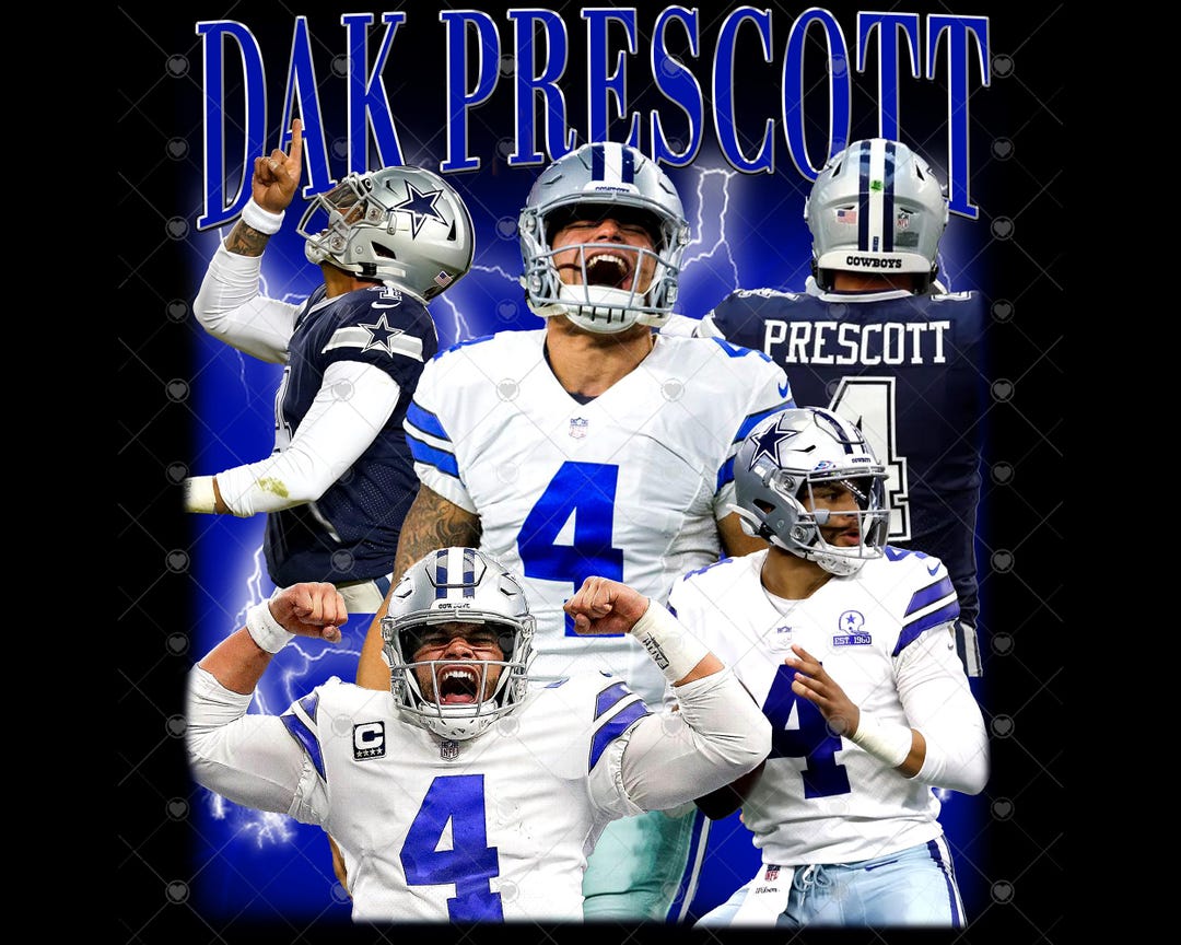 Buy Dak Prescott , PNG Digital File, Printable T-shirt Design, 300DPI ...