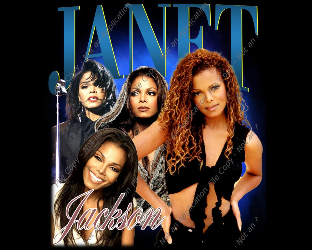 Janet Jackson Png , Tshirt Design, Ready to Print, Printable Design ...