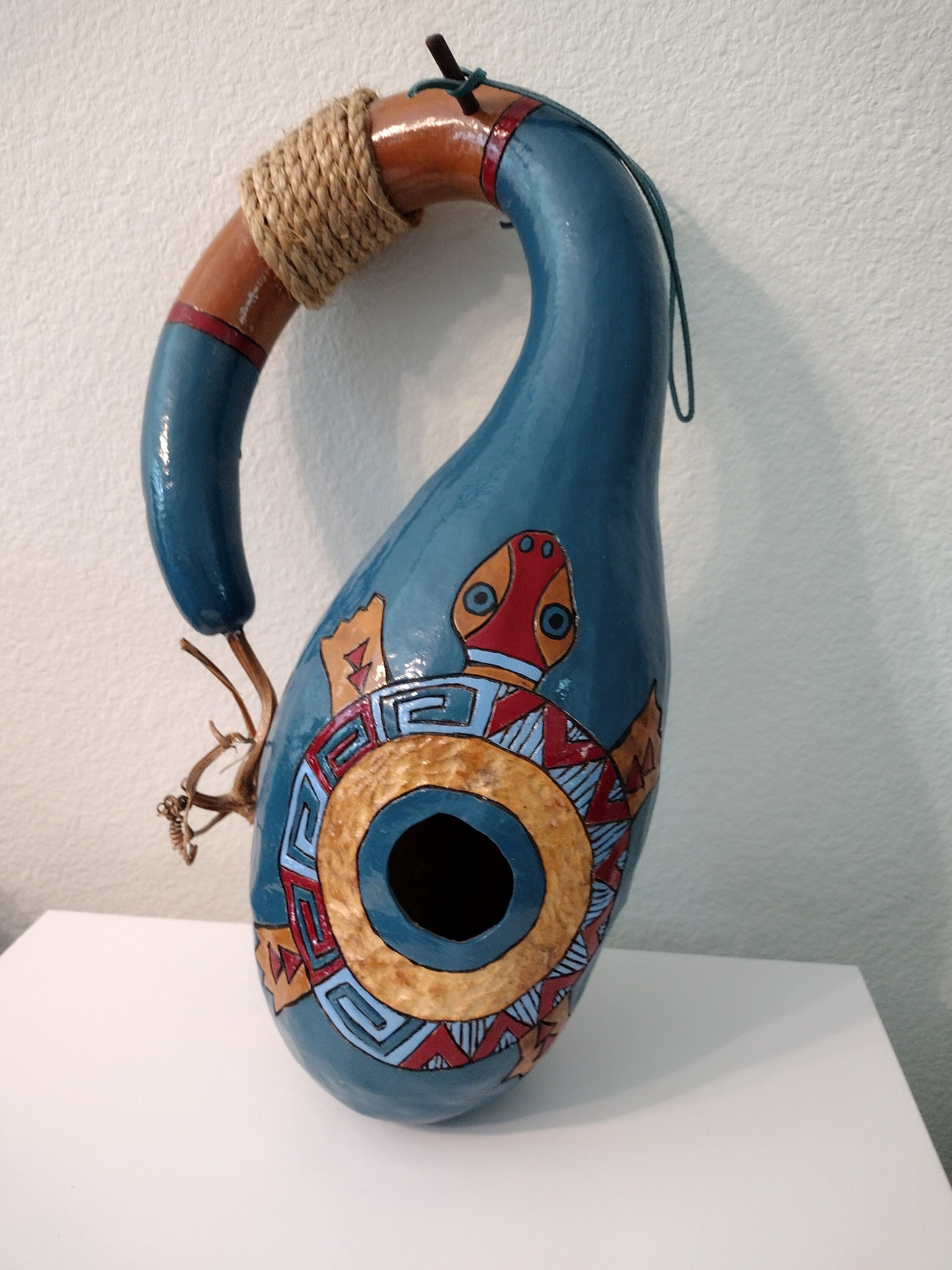 Southwestern-style Hand-painted Gourd Bird House - Etsy