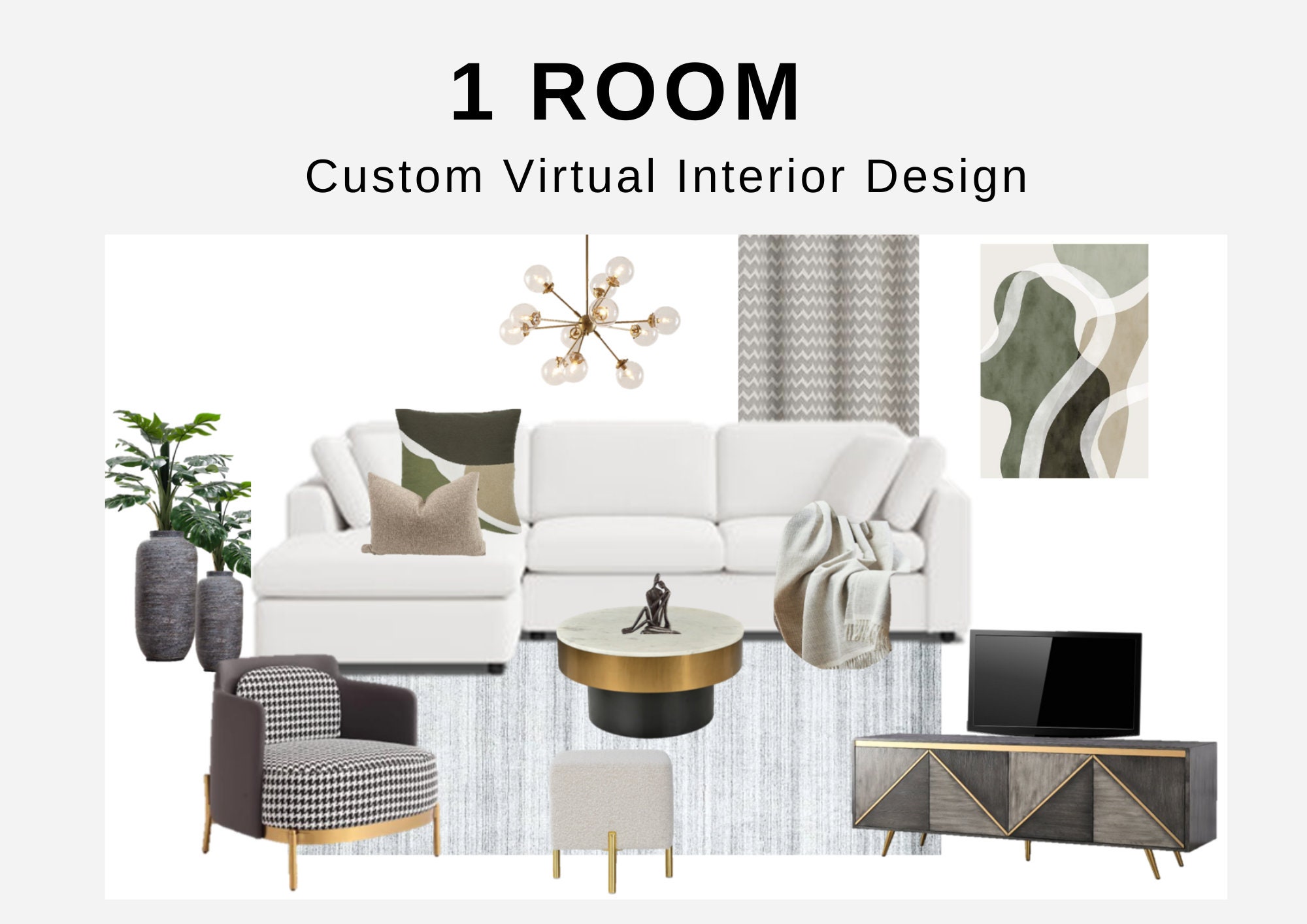 1 Room -custom Virtual Interior Design | Full Interior Design Service ...