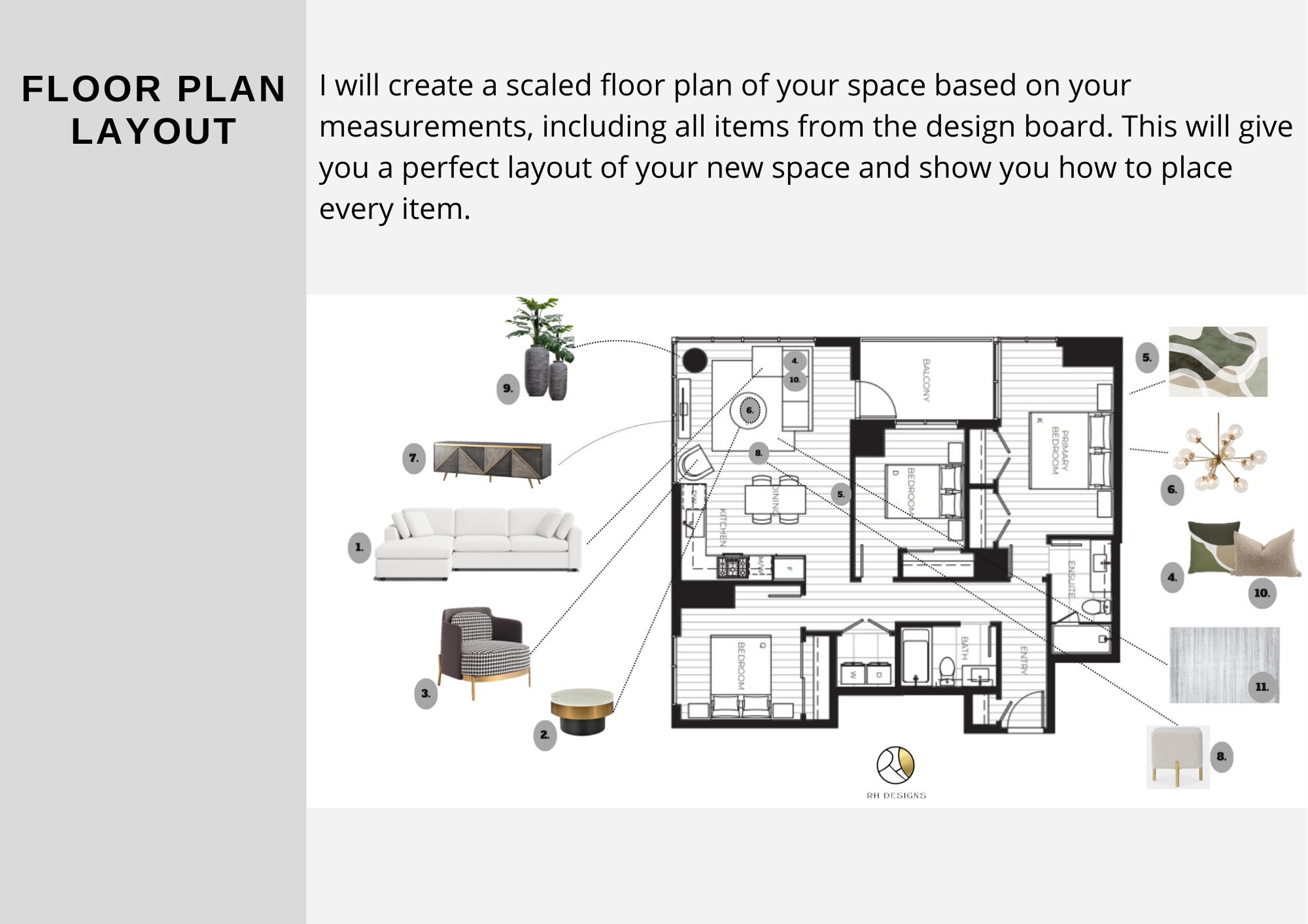 2 Rooms -custom Virtual Interior Design | Full Interior Design Service ...