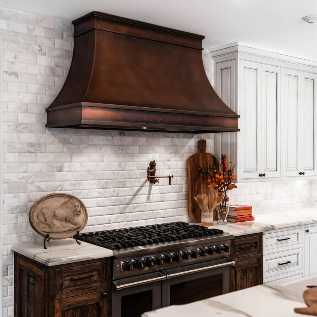 Custom Copper Range Hood: Handcrafted Kitchen Furniture - Etsy