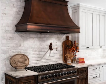 Custom Copper Range Hood: Handcrafted Kitchen Furniture - Etsy