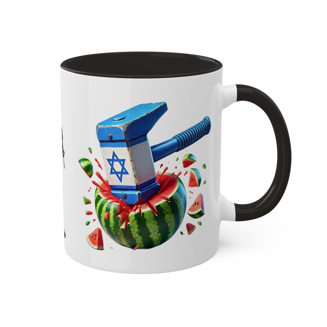 IDF Israeli Hammar Watermelon Smashed Colorful Mugs, 11oz - Etsy