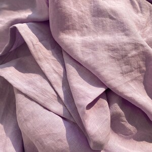 Extra Wide Linen Fabric 100% Pure Linen Medium Weight Purple 110" Width ...