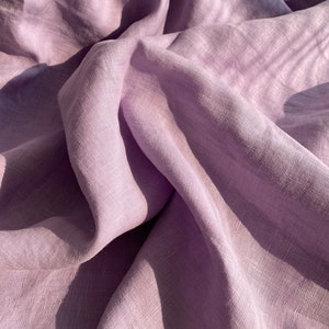 Extra Wide Linen Fabric 100% Pure Linen Medium Weight Purple 110" Width ...