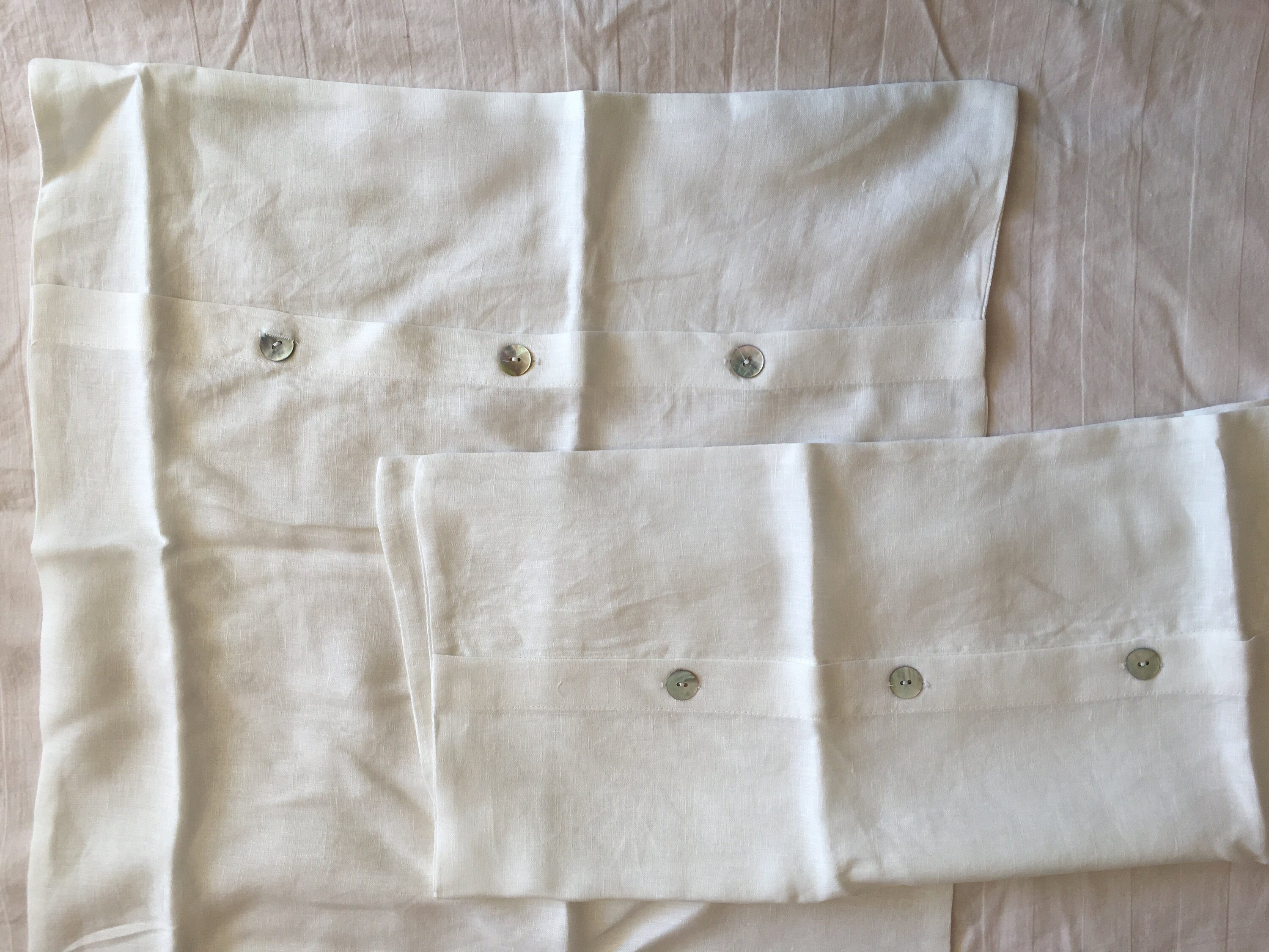 Shabby chic Pre washed 100% Natural Linen European square | Etsy