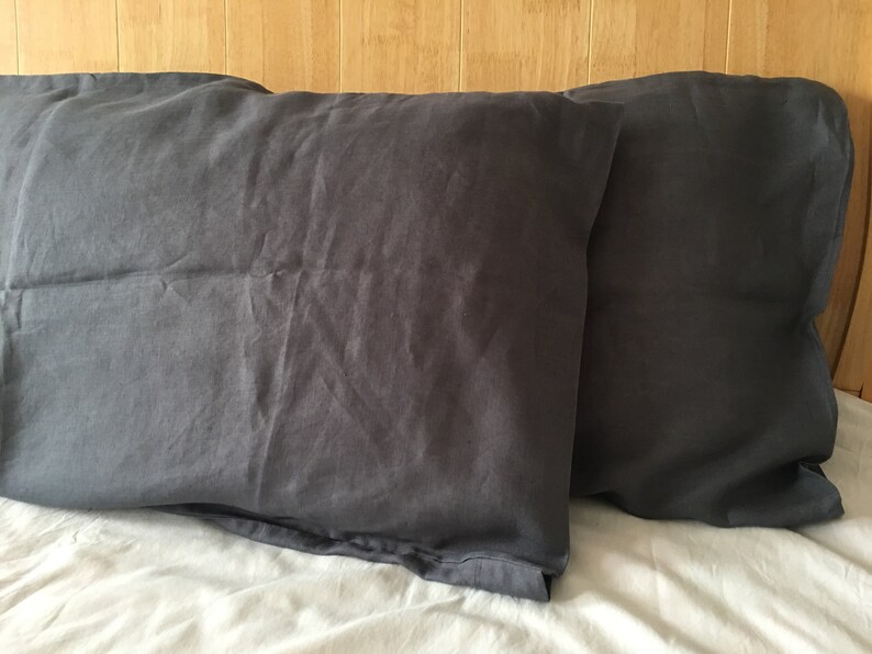 3 PCS SET Stone Washed Pure Linen Sheet Set Top Sheet With 2 - Etsy