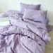 Stone-washed Linen Bedding Set: Duvet Cover With 2 Pillowcases in ...