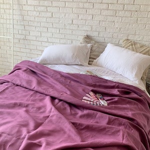 Extra Wide Linen Fabric 100% Pure Linen Medium Weight Raspberry 110 ...