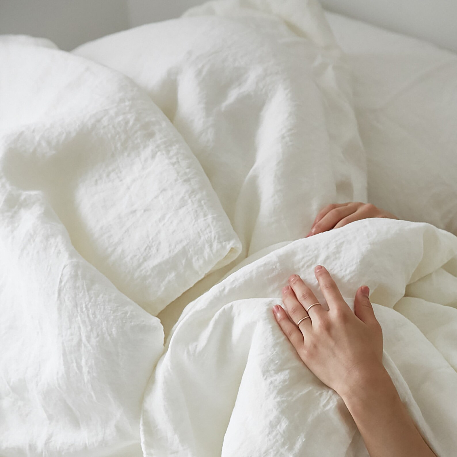 Set of 4 Hemp Sheet Set, Hemp Flat Sheet and Duvet Cover and 2 ...