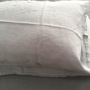 Organic Light Gray Pure Hemp Sheet Set, Flat Sheet, Fitted Sheet and 2 ...