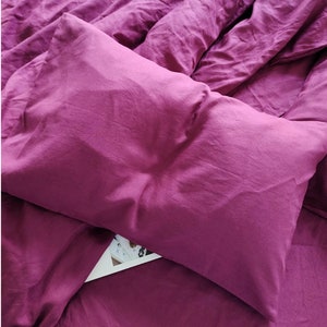 Stone-washed Linen Bedding Set: Duvet Cover With 2 Pillowcases in ...