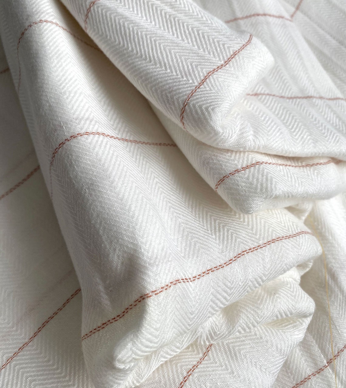 Extra Wide Linen Blend Fabric Herringbone Soft Linen Medium - Etsy