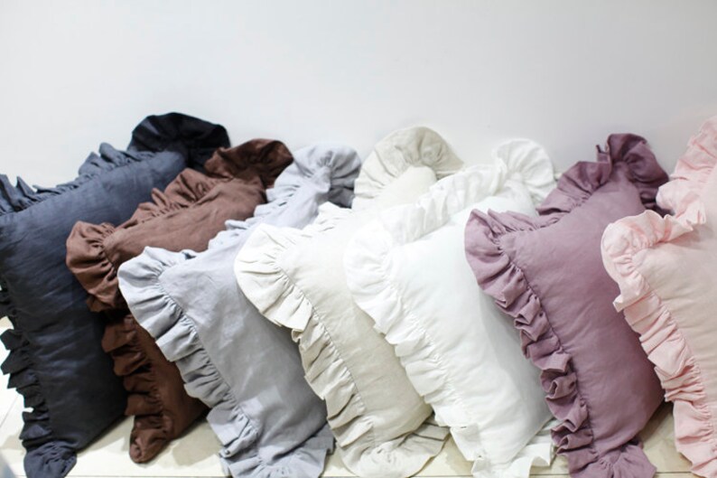 Pair Shabby Chic Pre Washed 100% Flax Linen Large European - Etsy