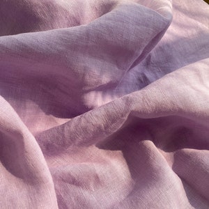 Extra Wide Linen Fabric 100% Pure Linen Medium Weight Purple 110" Width ...