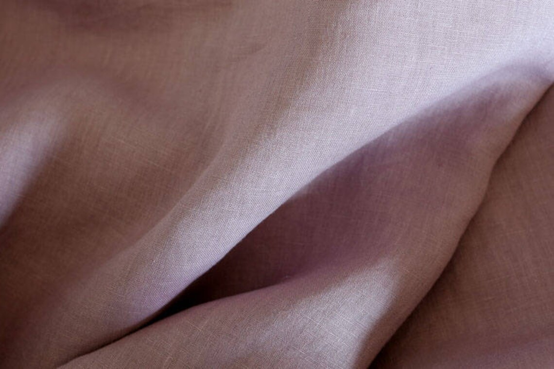 Extra wide linen fabric 100% pure linen medium weight Rose | Etsy