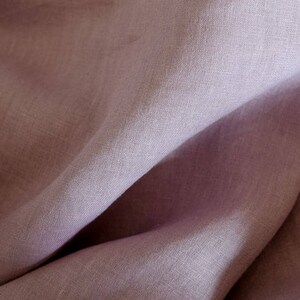 Extra wide linen fabric 100% pure linen medium weight Rose | Etsy