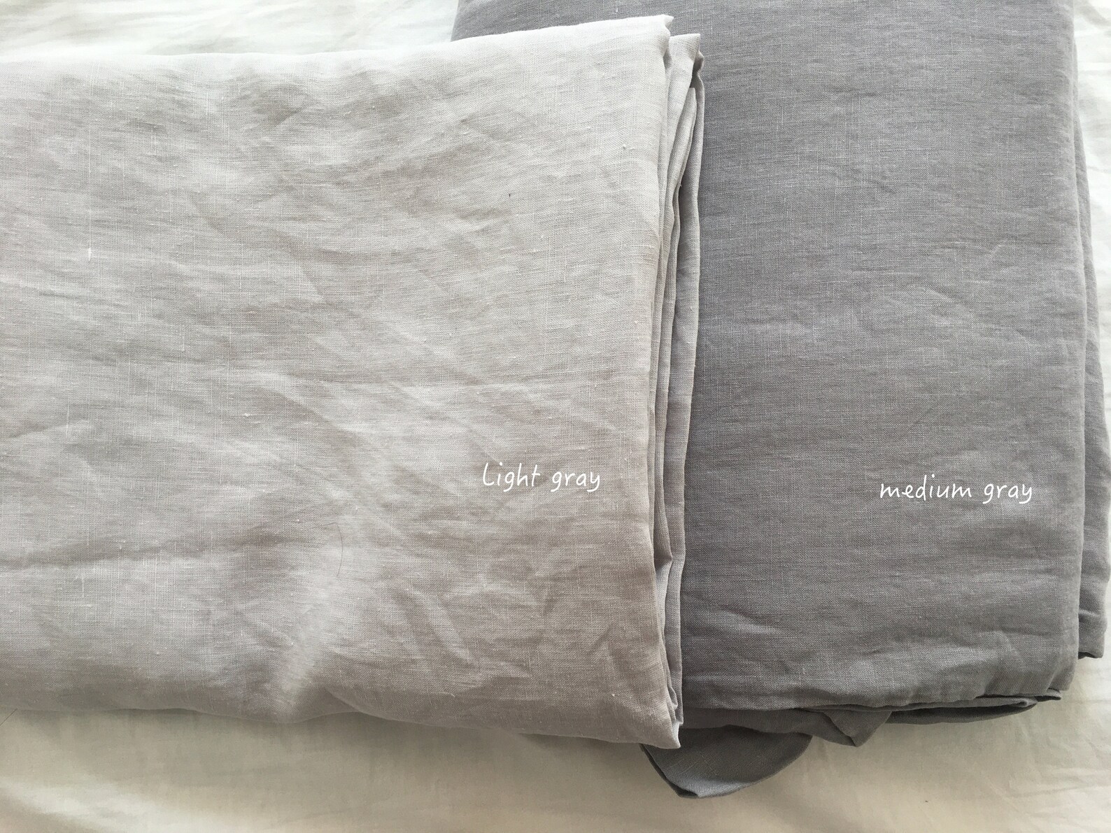 Organic Light Gray Pure Hemp Sheet set flat sheet fitted | Etsy