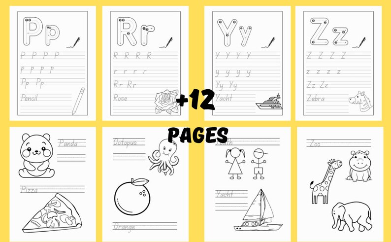 60 Pages, Preschool, Kindergarten Workbook, Preschool Worksheet ...
