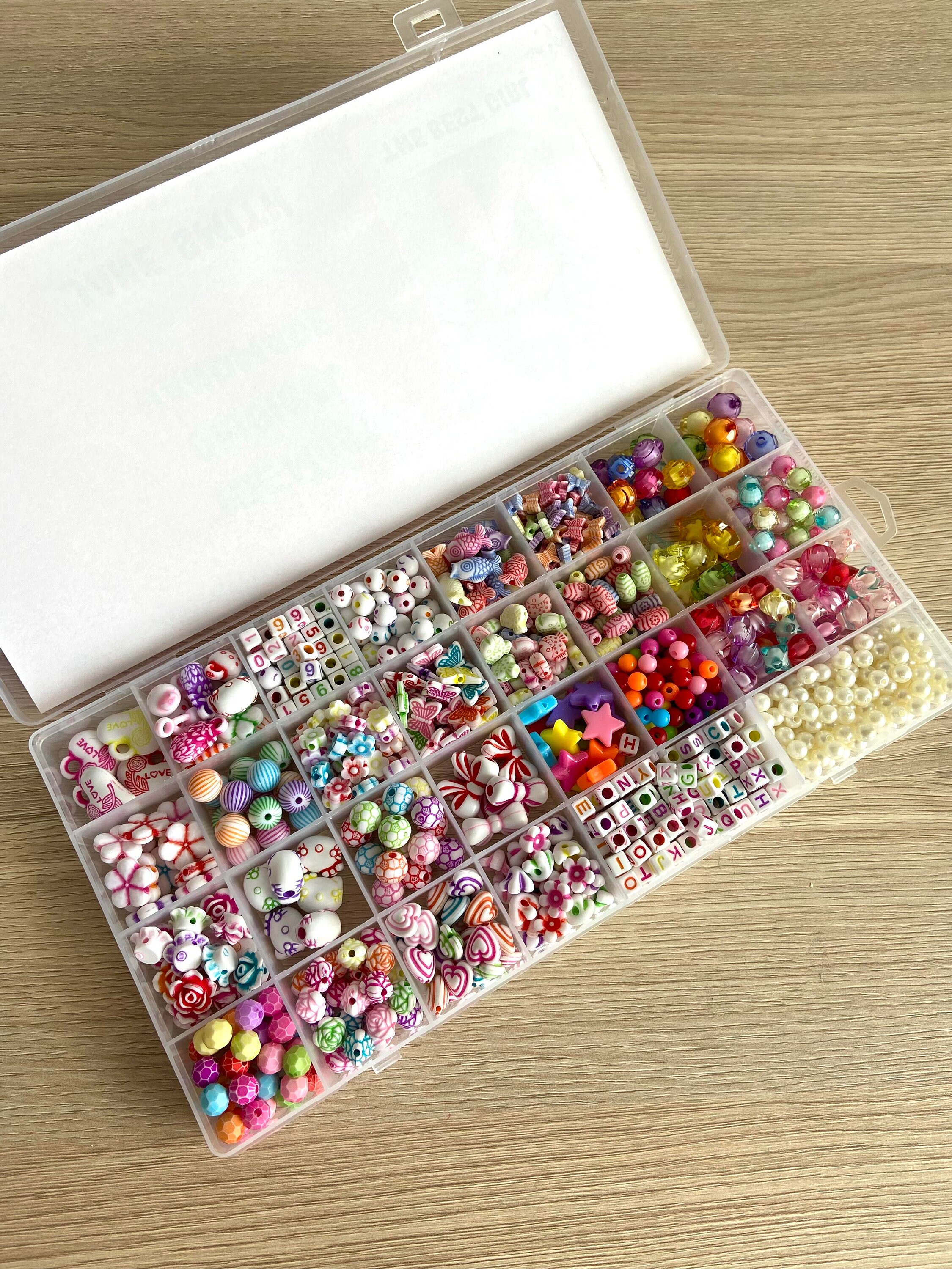 Personalised Beading Kit , Bracelet Making Kit. Girl Bracelet Making ...