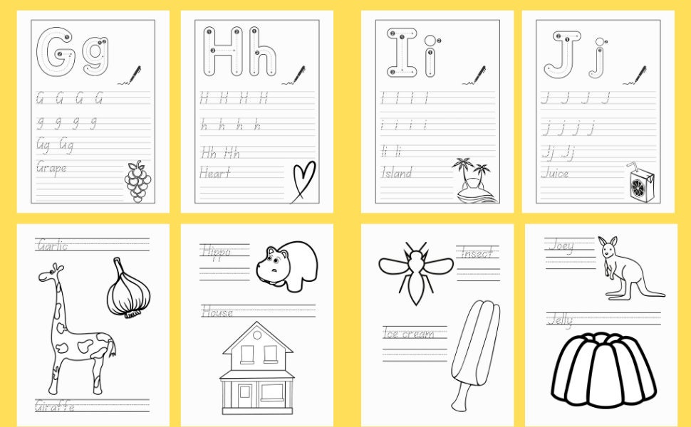 60 Pages, Preschool, Kindergarten Workbook, Preschool Worksheet ...