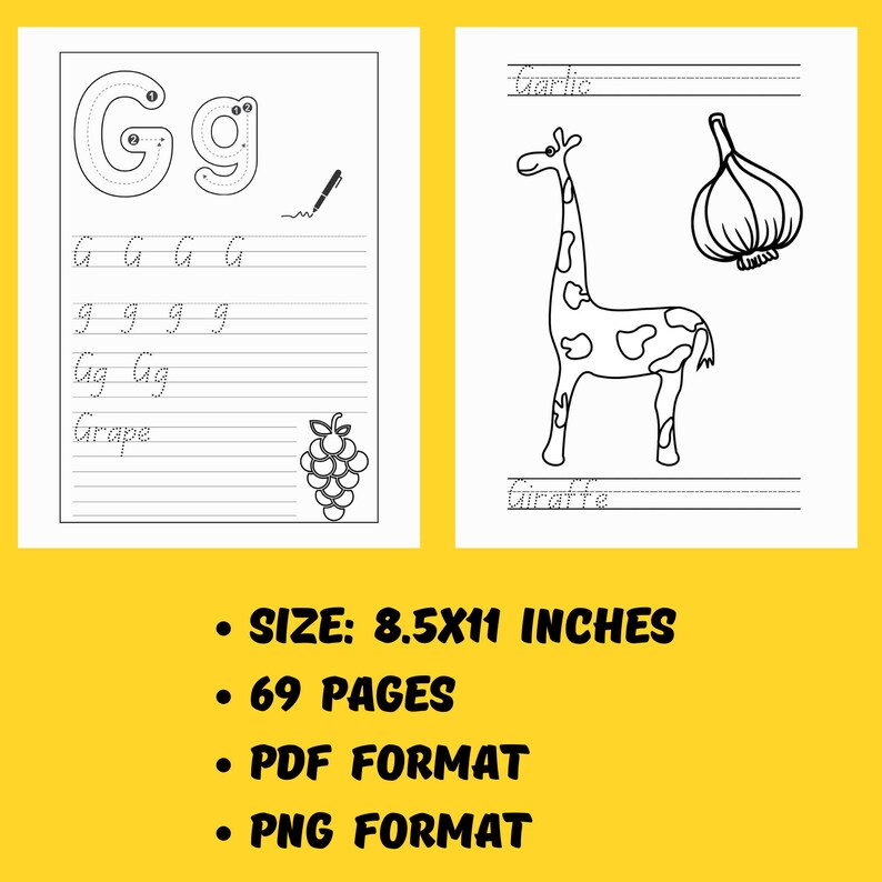 60 Pages, Preschool, Kindergarten Workbook, Preschool Worksheet ...